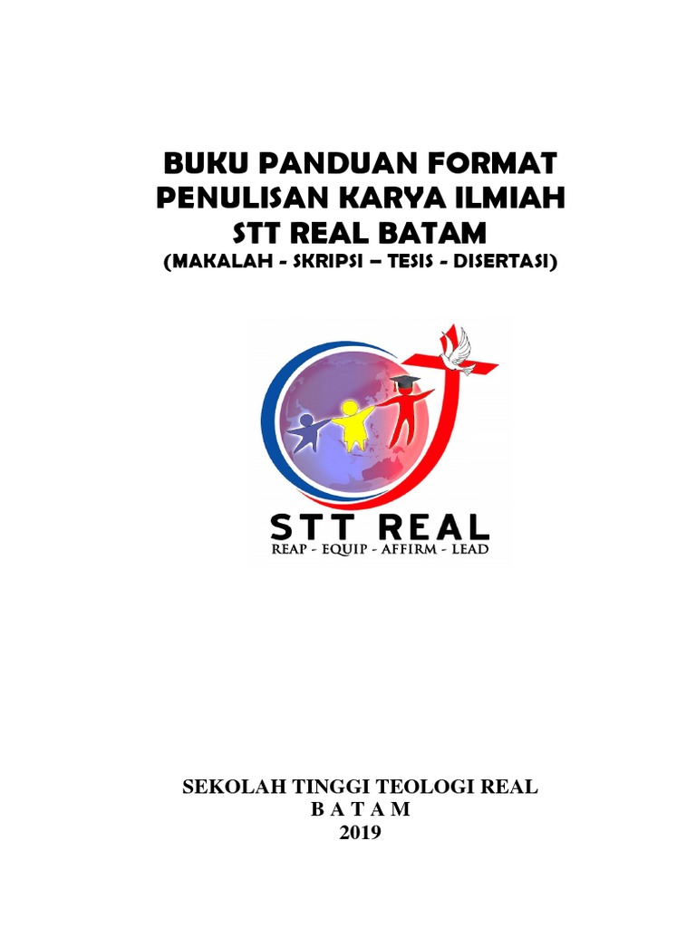 Buku Panduan Format Penulisan Karya Ilmiah STT REAL | PDF