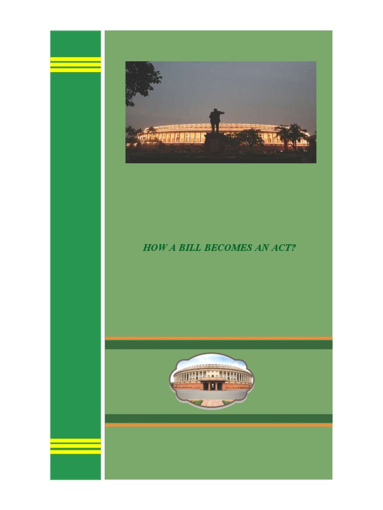 How A Bill Become An Act | PDF | Bill (Law) | United States House Of ...