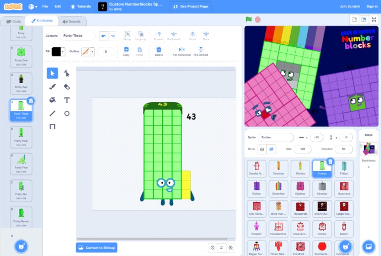Custom Numberblocks Sprite Pack On Scratch | PDF | Computing Custom Numberblocks Sprite Pack On Scratch | PDF | Computing