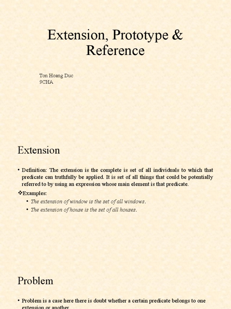 Extensions, Prototype & Reference | PDF