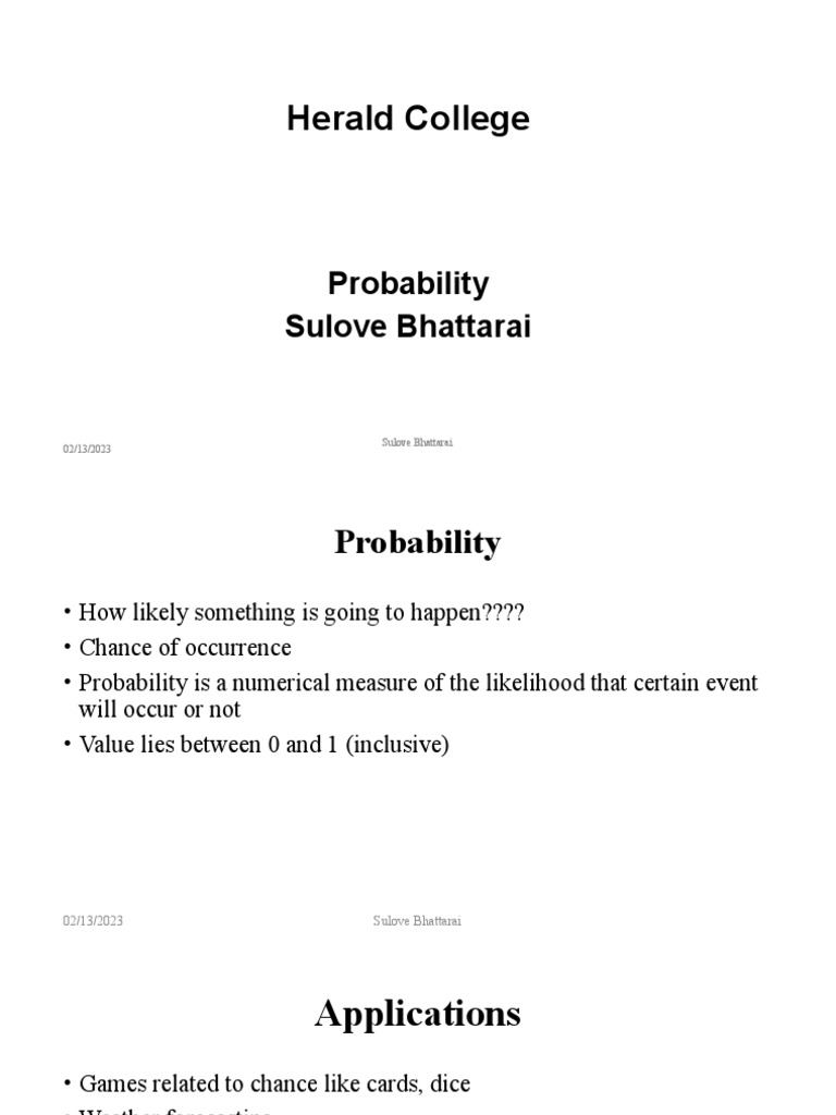 Probability | PDF | Probability | Mathematics
