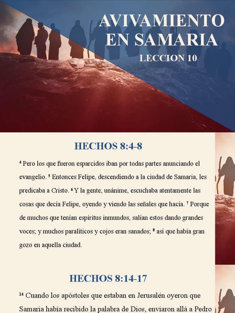 10 - Avivamiento en Samaria | PDF | Jesús | Samaria