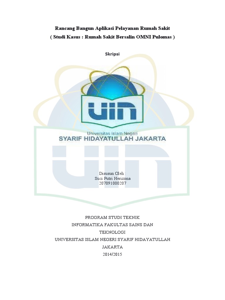 Contoh Rancangan Sistem Rumah Sakit | PDF | Seni