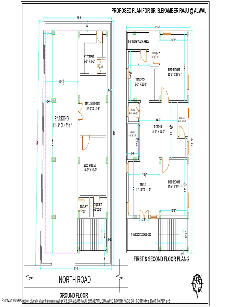 B.ekambar Raju Sir Alwal Floor Plan Drawing | PDF | Brisbane ...