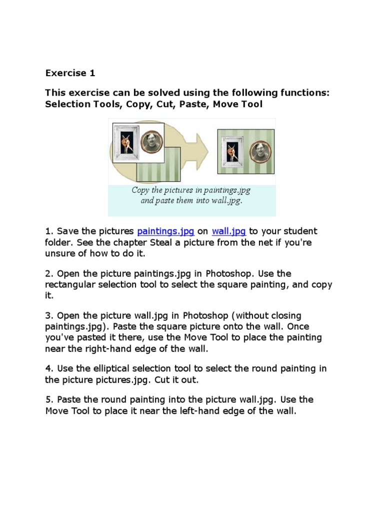 Photoshop Exercises1 | PDF | Adobe Photoshop