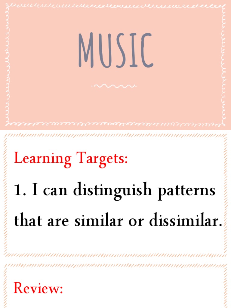 Similar and Dissimilar Pattern | PDF