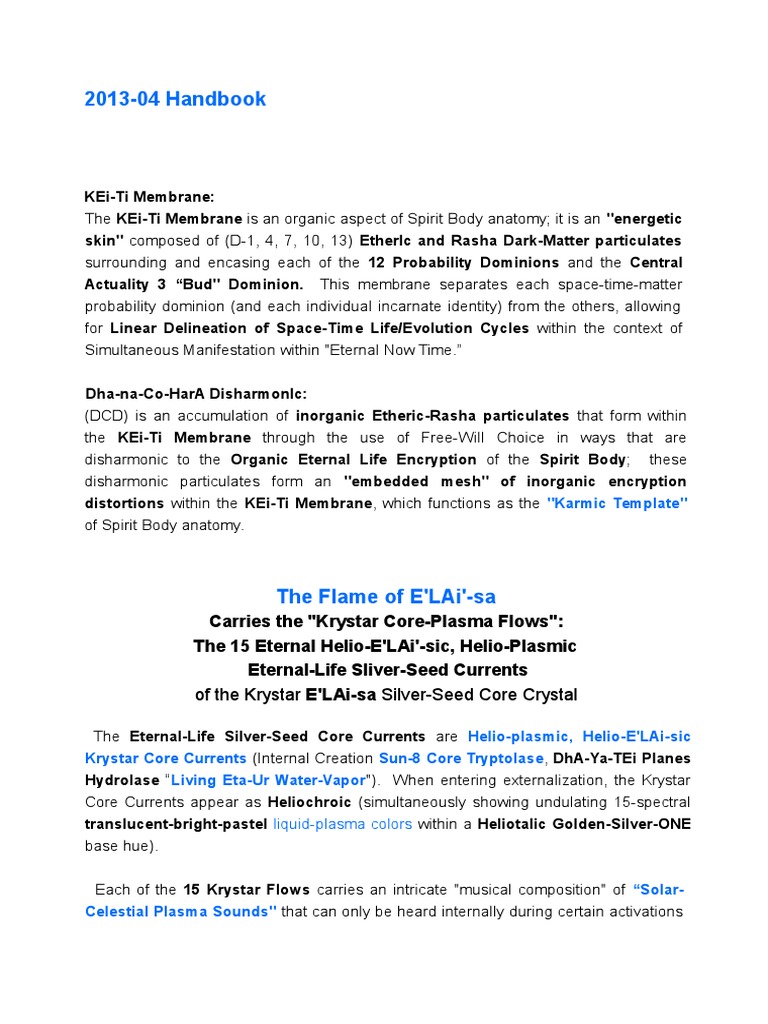 KEi-Ti Membrane and Krystar Activation | PDF | Physical Sciences | Nature