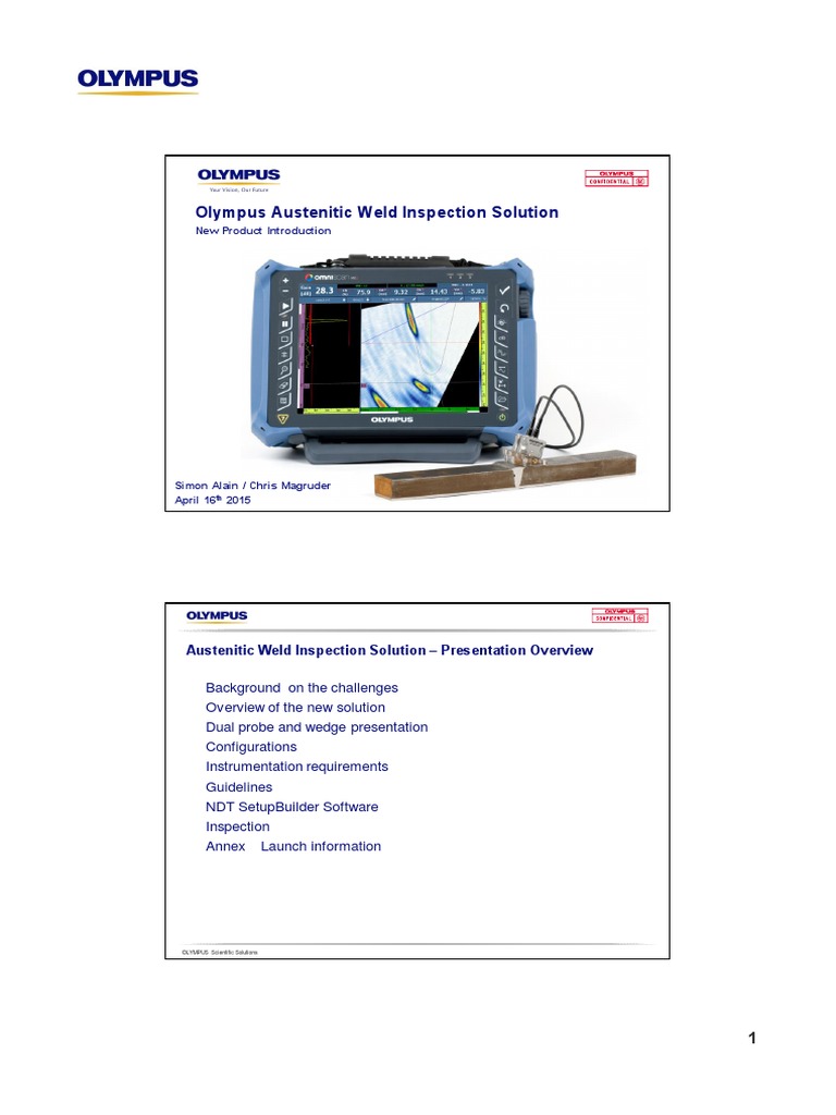Austenitic Weld Inspection Solution Overview | PDF | Electrical Engineering | Physical Sciences