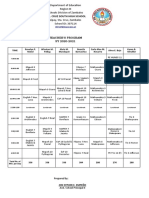 Class Schedule For S.Y. 2025-2026 | PDF | Public Administration ...