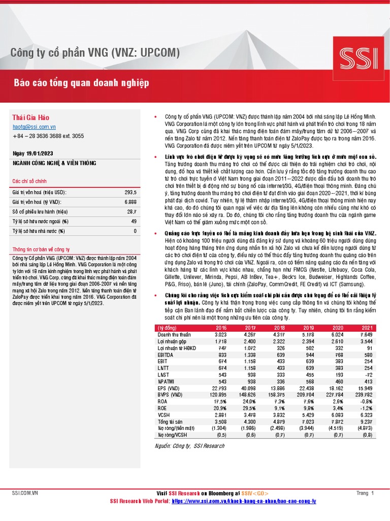 VNZ 20230119 Full | PDF