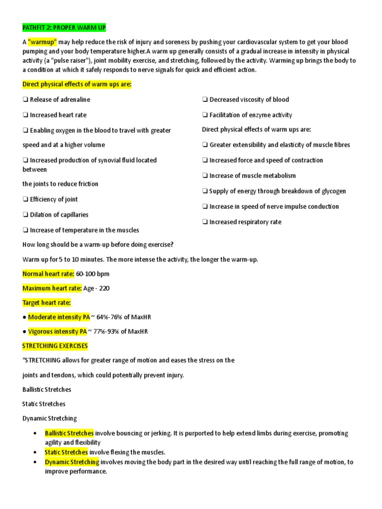 PATHFIT 2 Reviewer | PDF | Strength Training | Weight Training