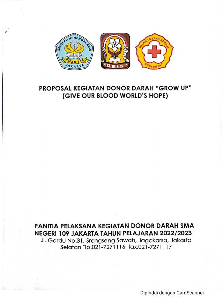 Proposal Donor Darah | PDF