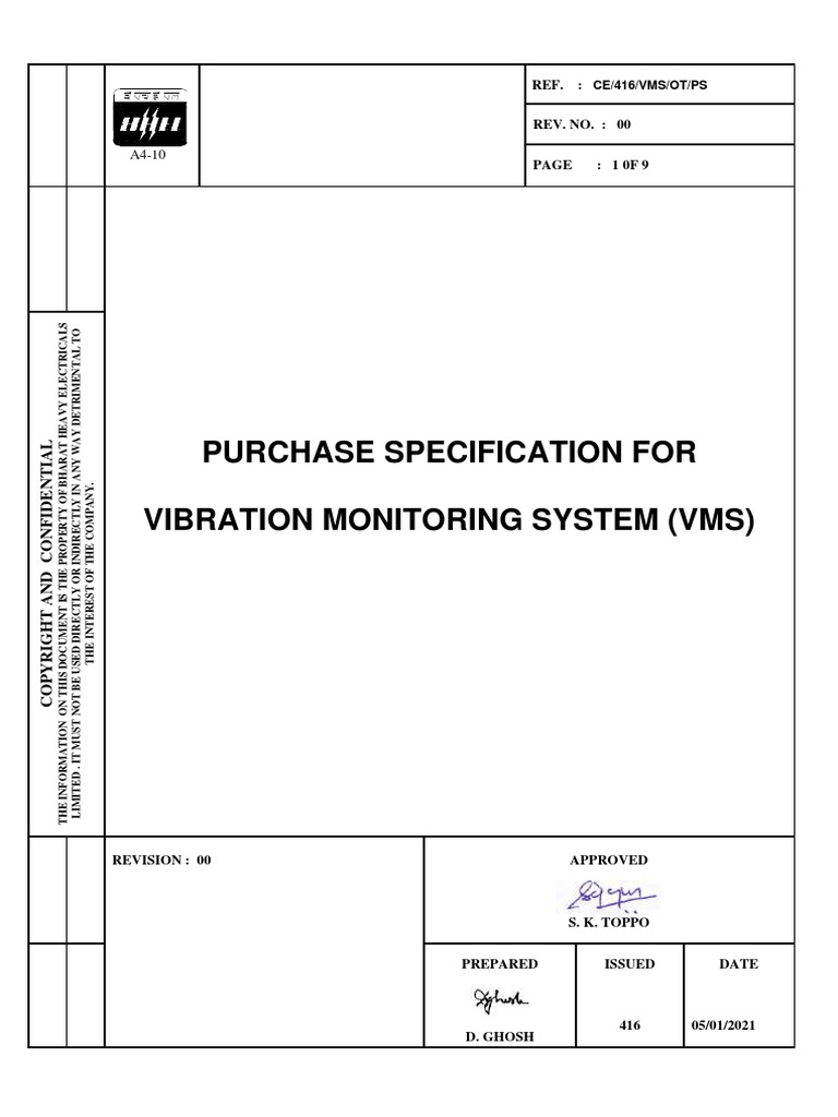 PS Vibration Monitoring System | PDF | Computer Monitor | Power Supply
