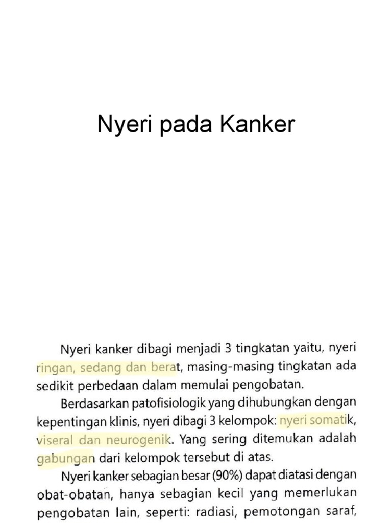 Nyeri Pada Kanker | PDF