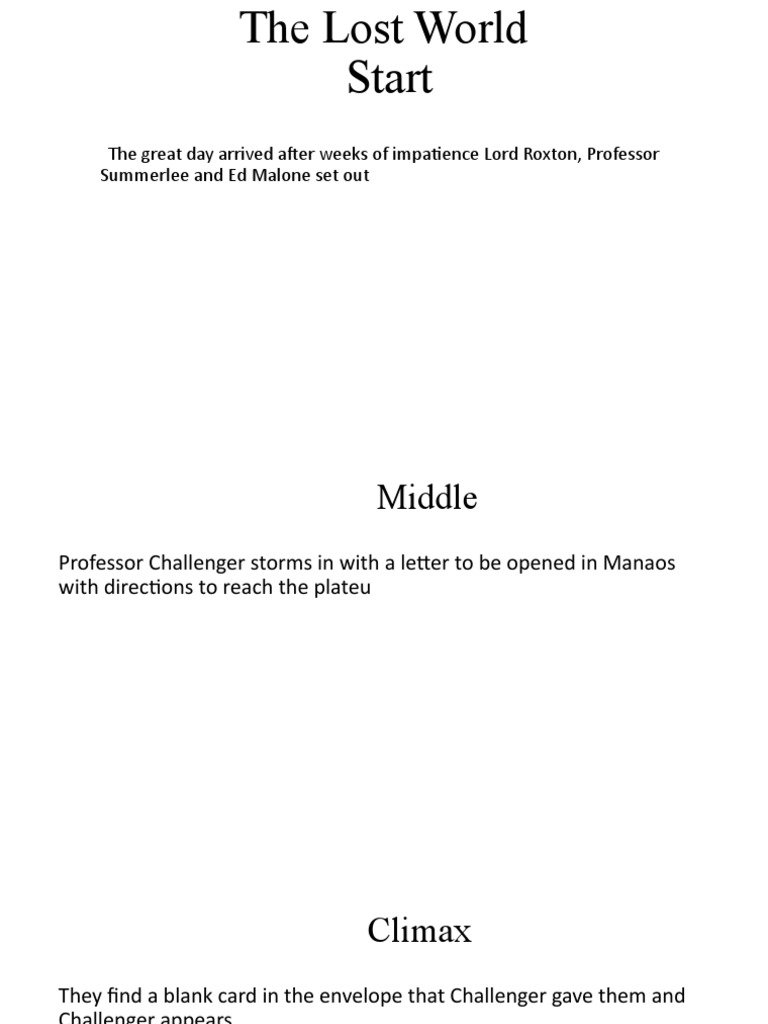 The Lost World | PDF