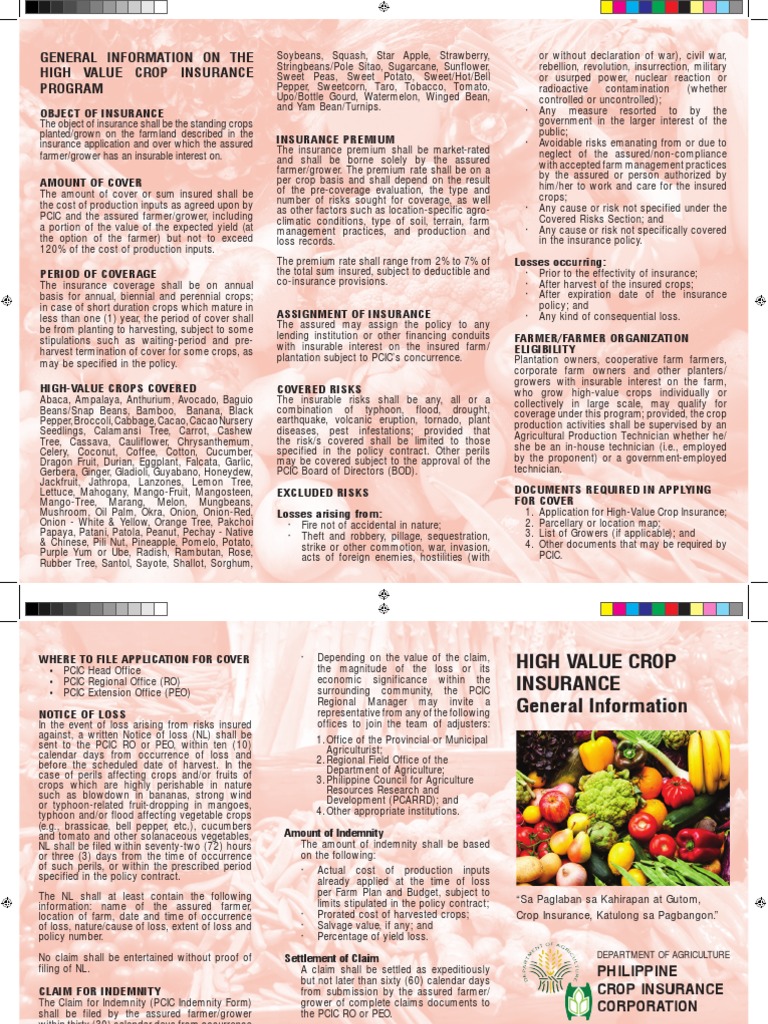 HVCC Final | PDF | Insurance | Agriculture