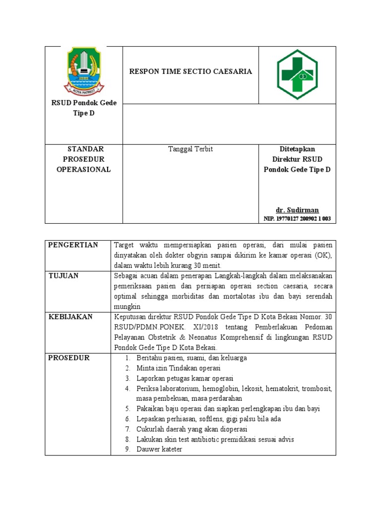 SOP Respon Time SC | PDF