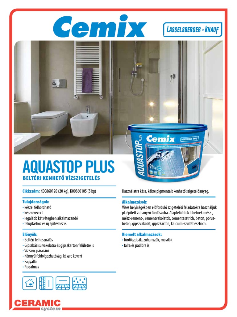 Aquastop Plus Muszaki Adatlap 2 | PDF