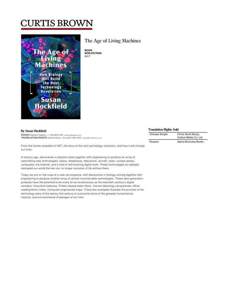 The Age of Living Machines | PDF
