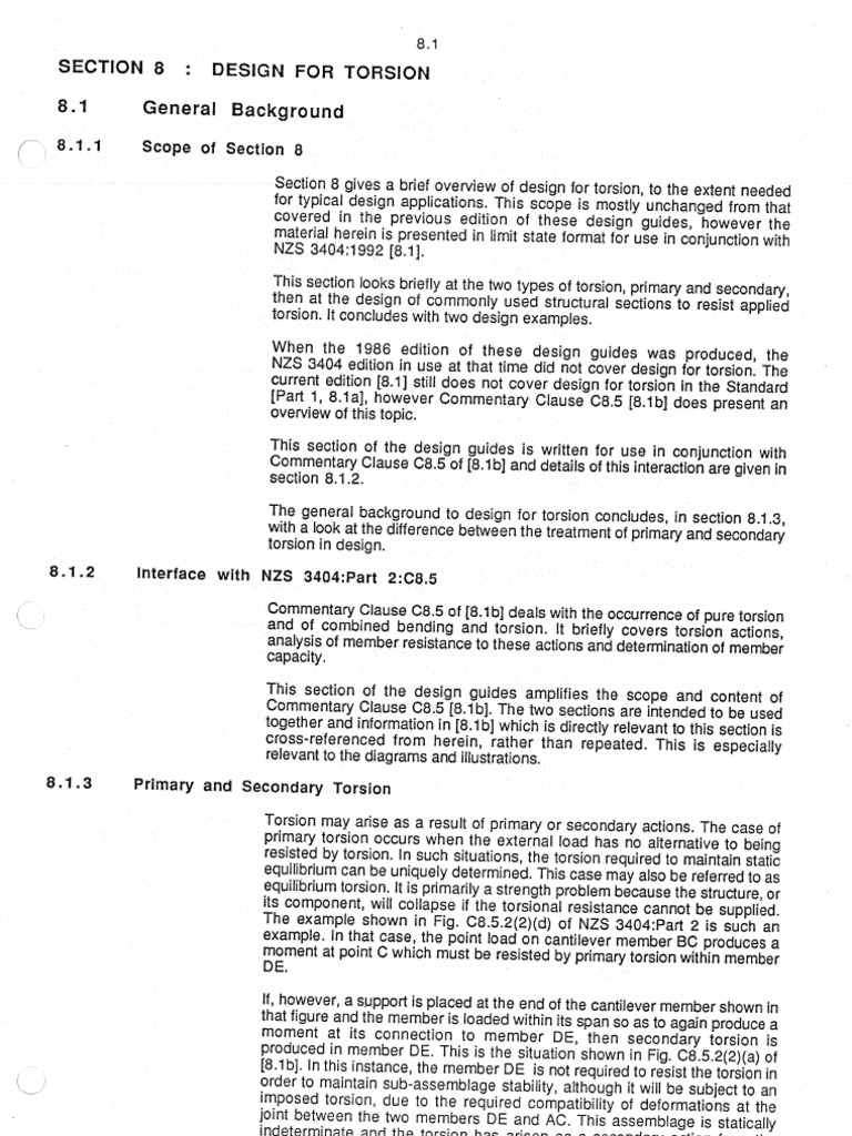 Design For Torsion in Steel (To NZS 3404) | PDF