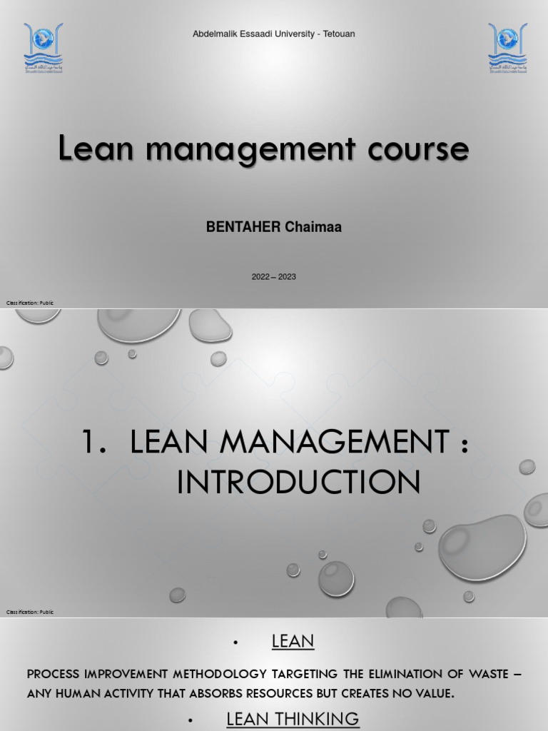 Lean Management Course | PDF | Lean Manufacturing | Business Process