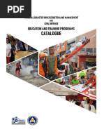 OCD DRRM Training Catalogue - 2020 | PDF | Emergency Management | Disaster Risk Reduction