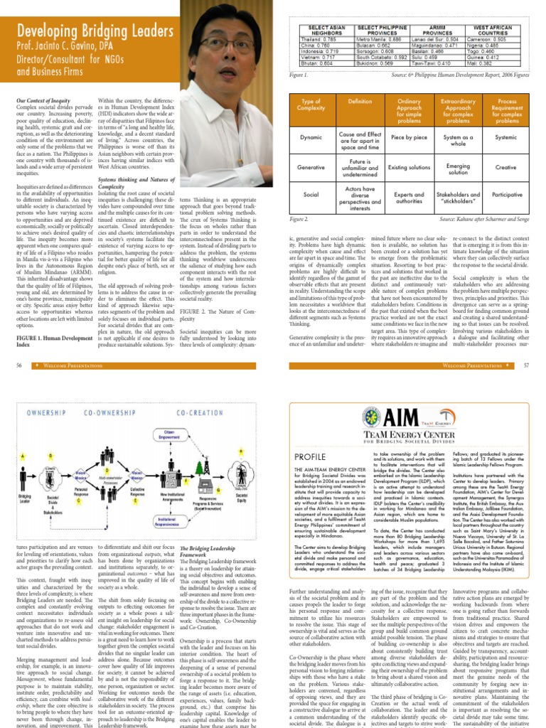 2 Gavino - Developing Bridging Leaders | PDF | Leadership | Mentorship