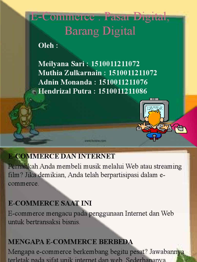 E-Commerce: Pasar Digital, Barang Digital | PDF