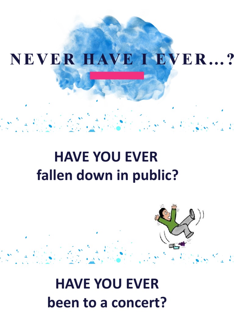 Never Have I Ever Game Questions | PDF