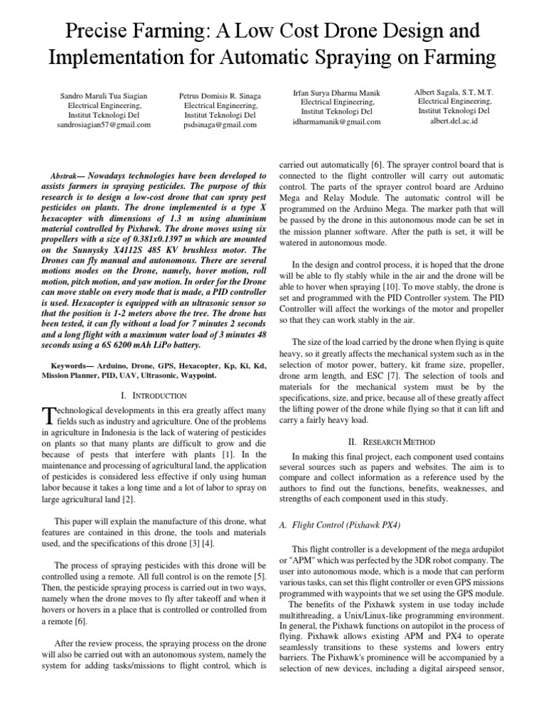 Paper TE-2 | PDF | Unmanned Aerial Vehicle | Electric Motor