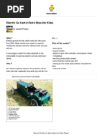 Build a Beginner Gas Go-Kart Manual | PDF | Axle | Screw