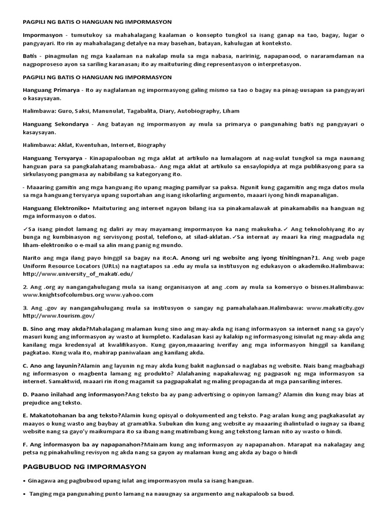 Fil 111 Finals | PDF