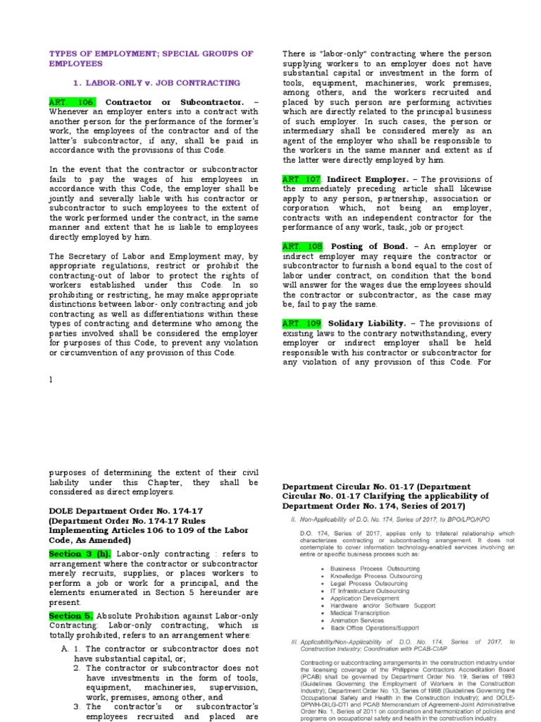 Gist and Summary of Cases Weeks 3 4 Updated | PDF | Employment | Probation