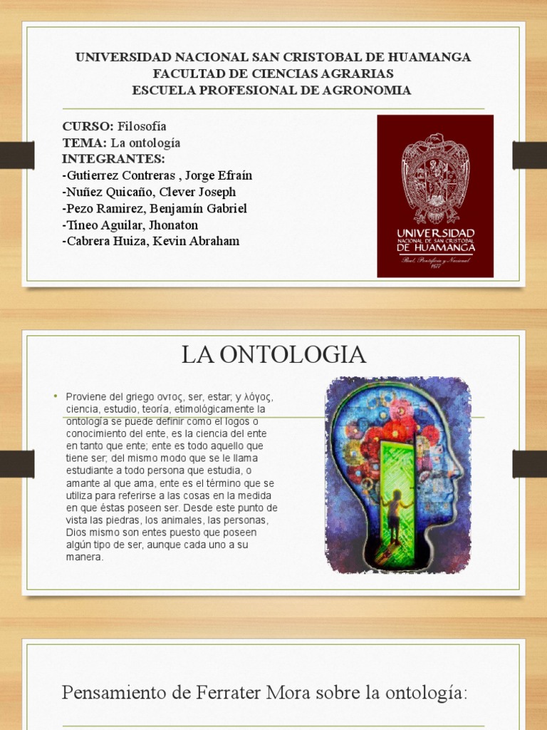 Exposicion Ontologia | PDF | Ontología | Filosofía