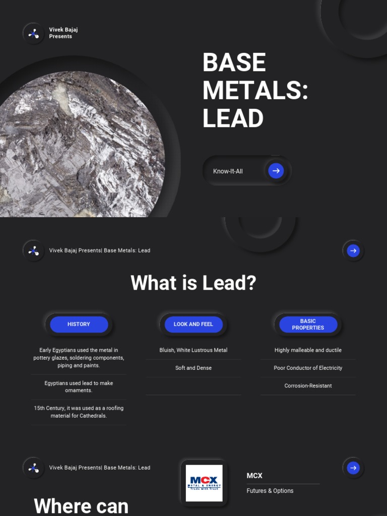 Lead Presentation | PDF | Lead | Metals