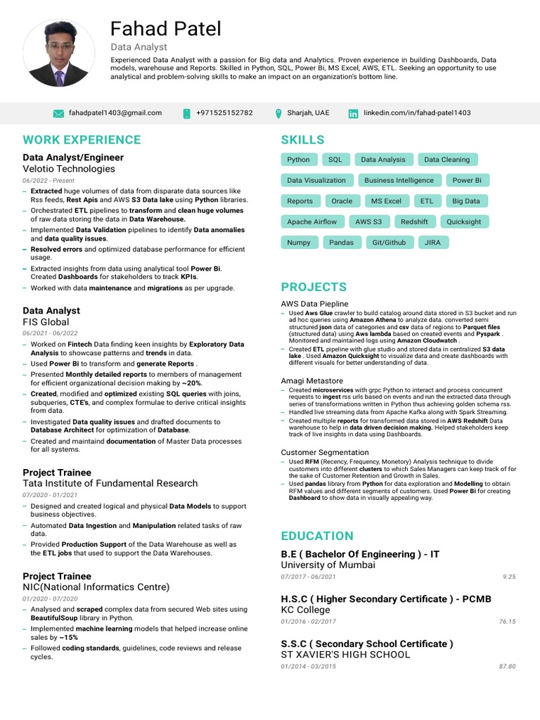 Fahad Data Analyst | PDF | Data | Apache Spark