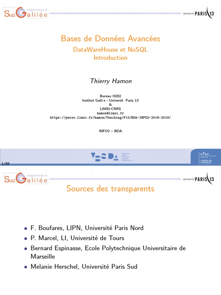 CoursBDA4 DWH | PDF | NoSQL | Informatique décisionnelle