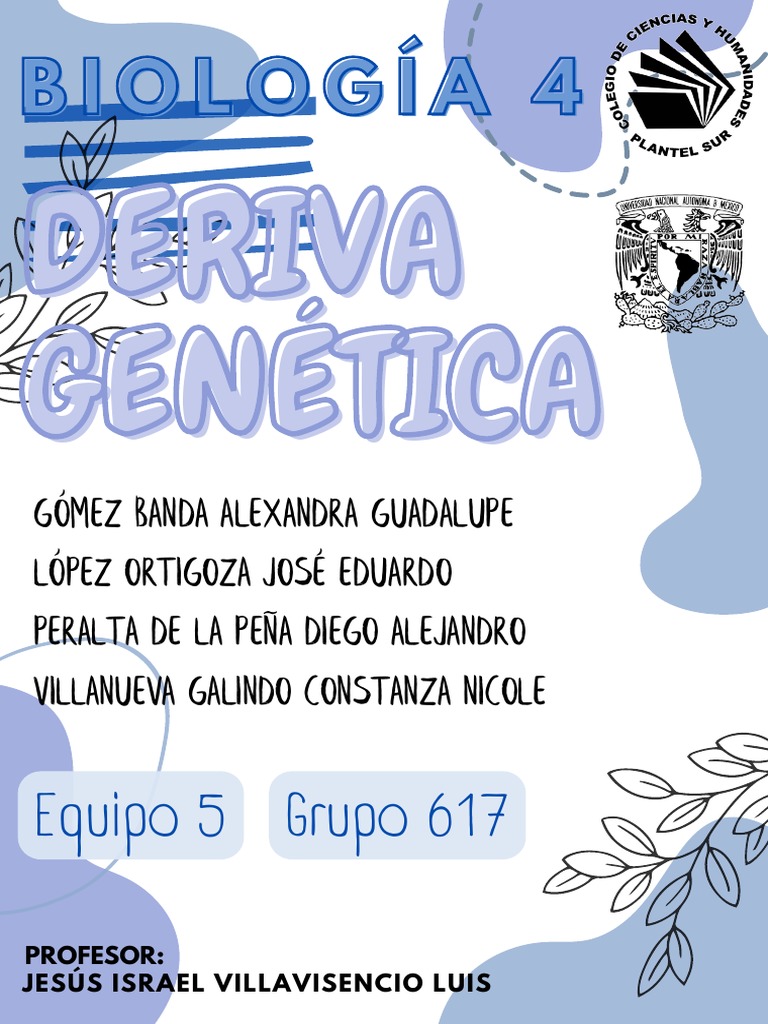 TAREA Deriva Genica | PDF | Genética | Biología evolucionaria