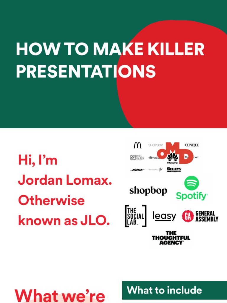How To Make Killer Presentations | PDF | Streaming Media | Spotify