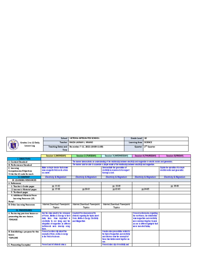 DLL Science 10 | PDF | Optics | Mirror