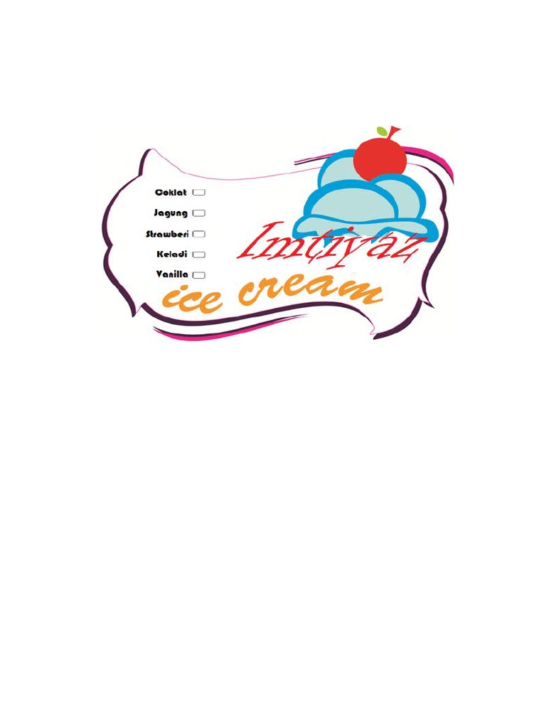 Design Aiskrim | PDF