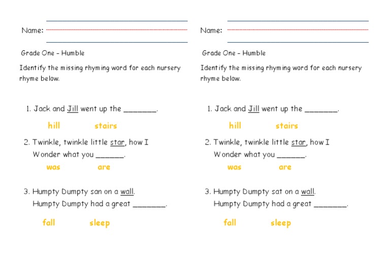 English Week 1 Worksheet | PDF