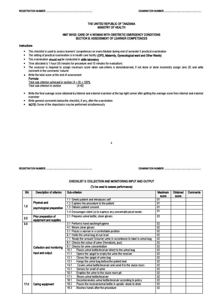 Obstetric Emergency Competence Checklist | PDF | Medicine | Health Sciences