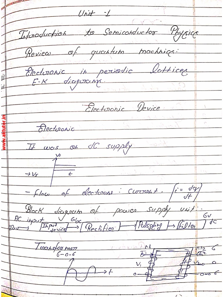 Electronic Devices EC 3rd Sem | PDF