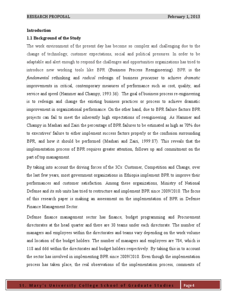 Resaerch Proposal For MBA Final | PDF | Business | Economies