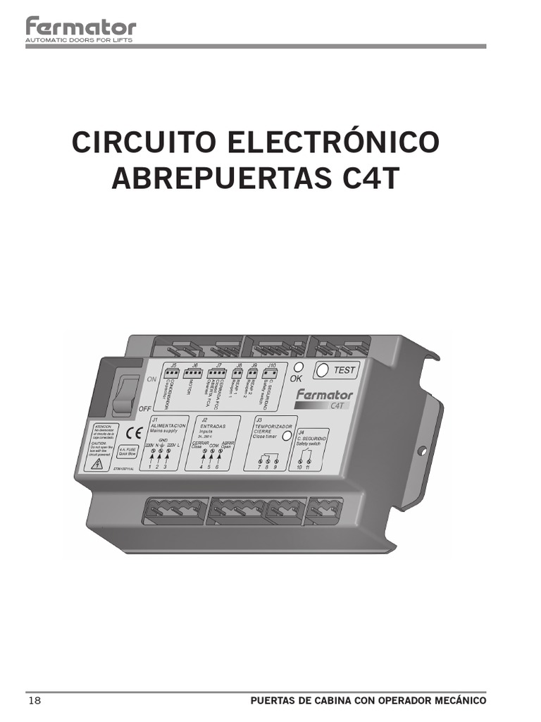 Circuito Fermator C4T | PDF | Relé | Electricidad