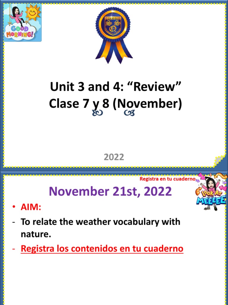 Lesson 5 (November) Unit 4 5 Básico | PDF