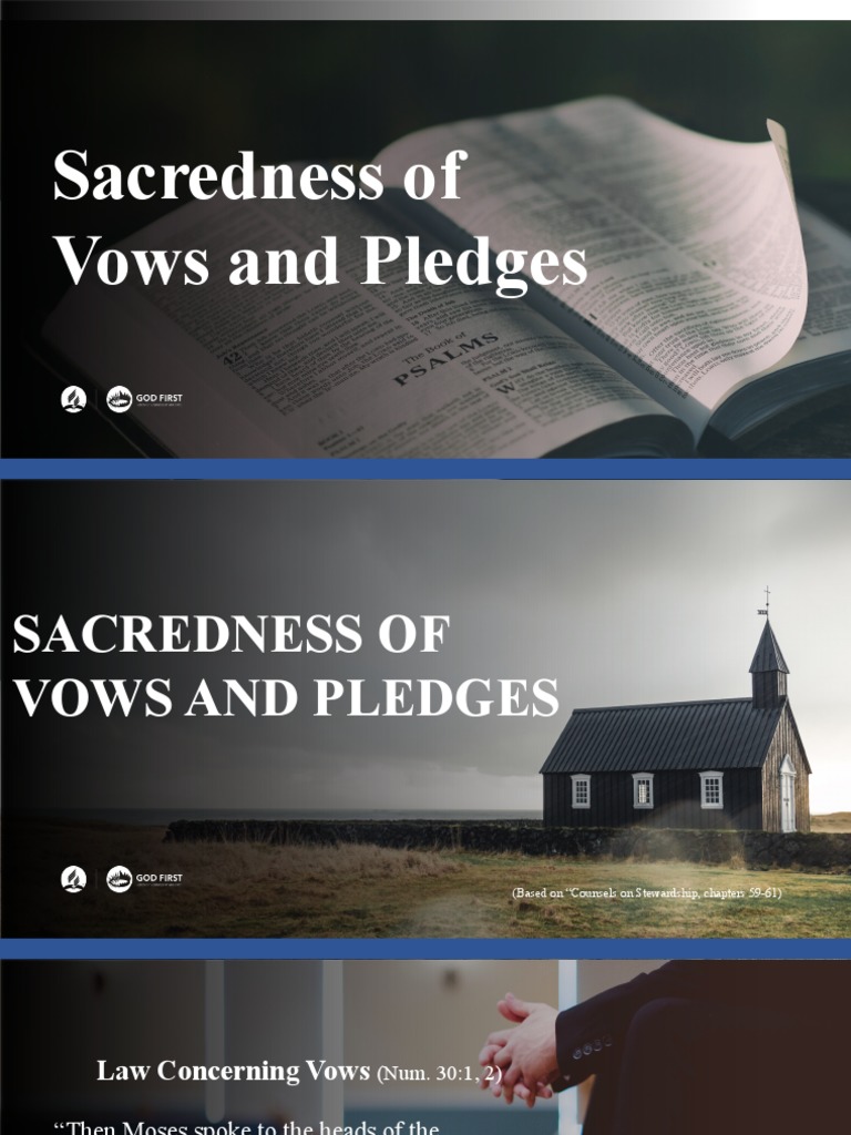 01 Sacredness of Vows and Pledges | Download Free PDF | Old Testament ...