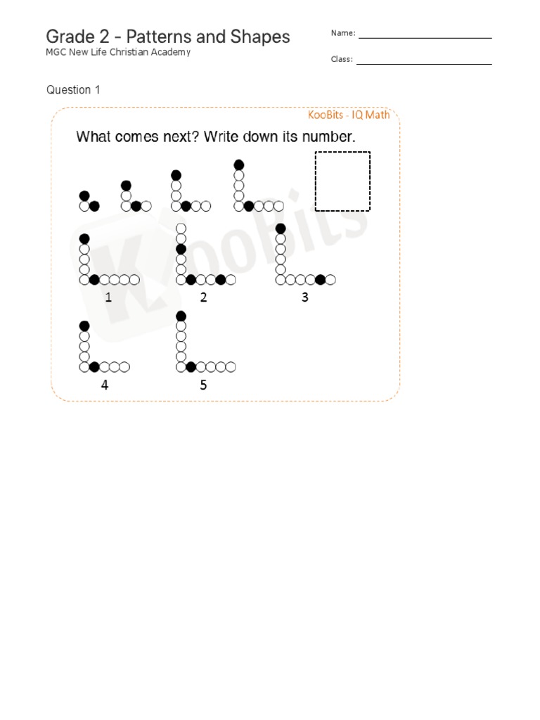 Grade 2 - Patterns and Shapes | PDF