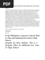 A Research On The Allowance and Budgeting of Grade 12 Students in ASIST ...